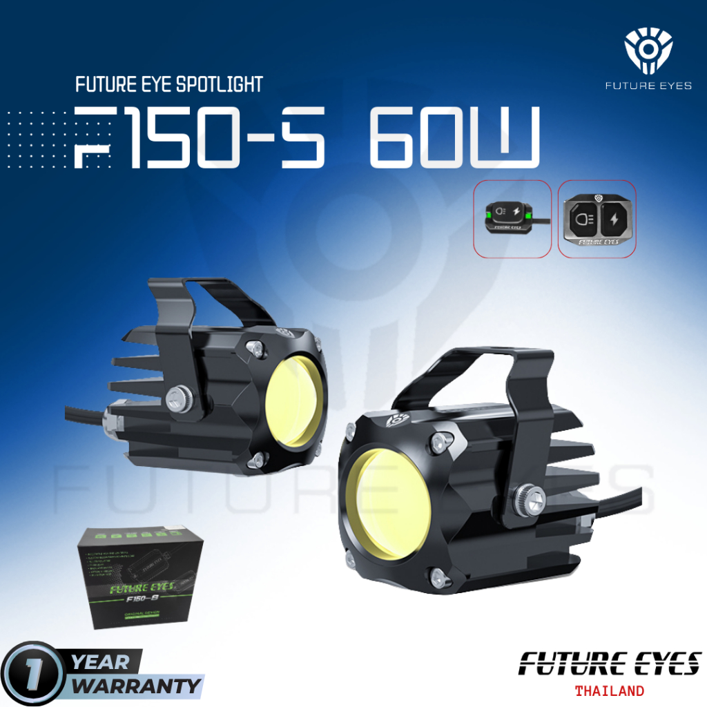ไฟสปอร์ตไลท์ ขนาดเล็ก FUTURE EYES F150S 60W LED FULL SET IP67 ไฟหน้ารถ ...