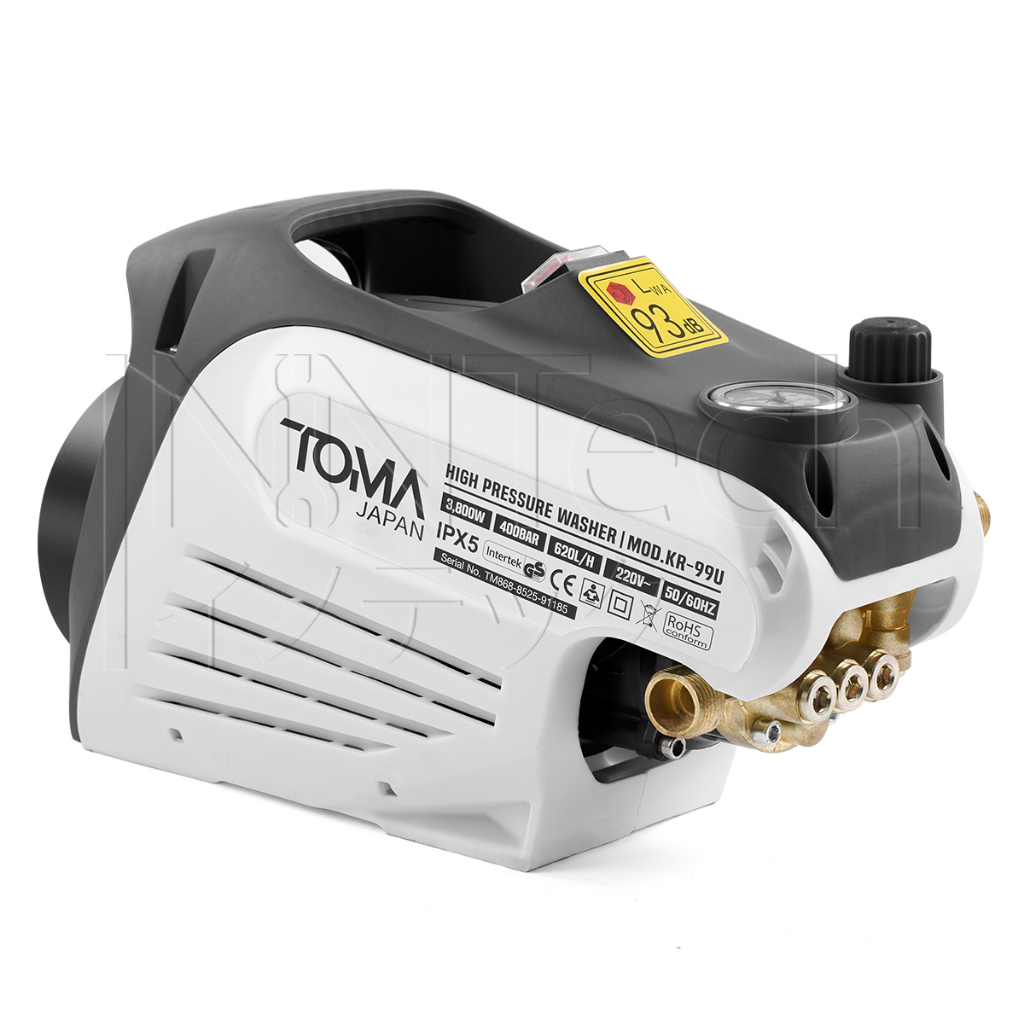 TOMA JAPAN เครื่องฉีดน้ำแรงดันสูง 400 บาร์ 3,800 วัตต์ ปรับแรงดันน้ำได้ ...