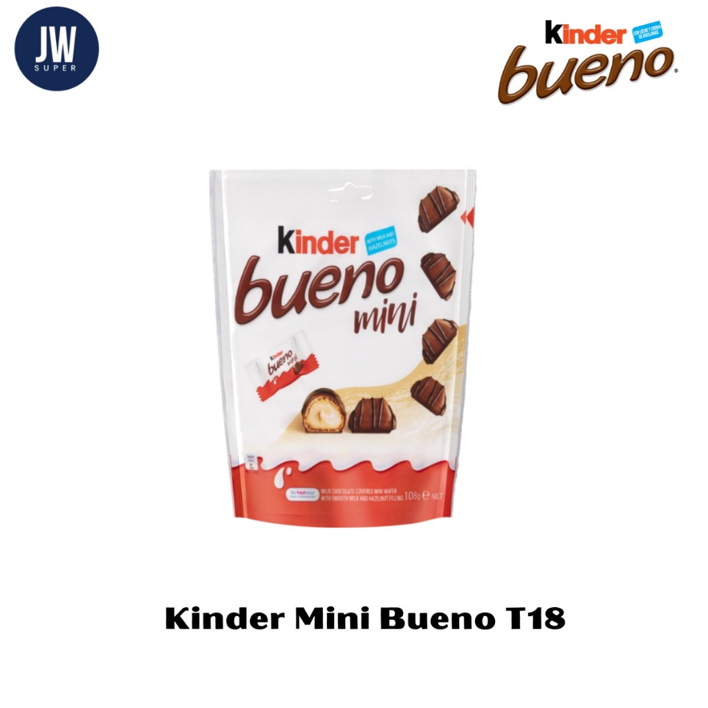 Kinder Bueno Mini คินเดอร์บลูเอโน มินิ เวเฟอร์เคลือบช๊อคโกแลตไส้ Milk ...