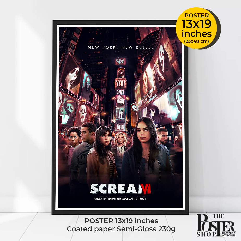 Scream 1 & 6 Poster โปสเตอร์ภาพขนาด 33X48 cm | Shopee Thailand