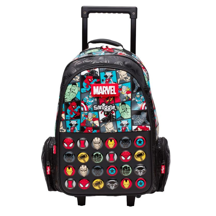 Smiggle Trolley Backpack With Light Up Wheels กระเป๋าล้อลาก 18 นิ้ว ลาย ...