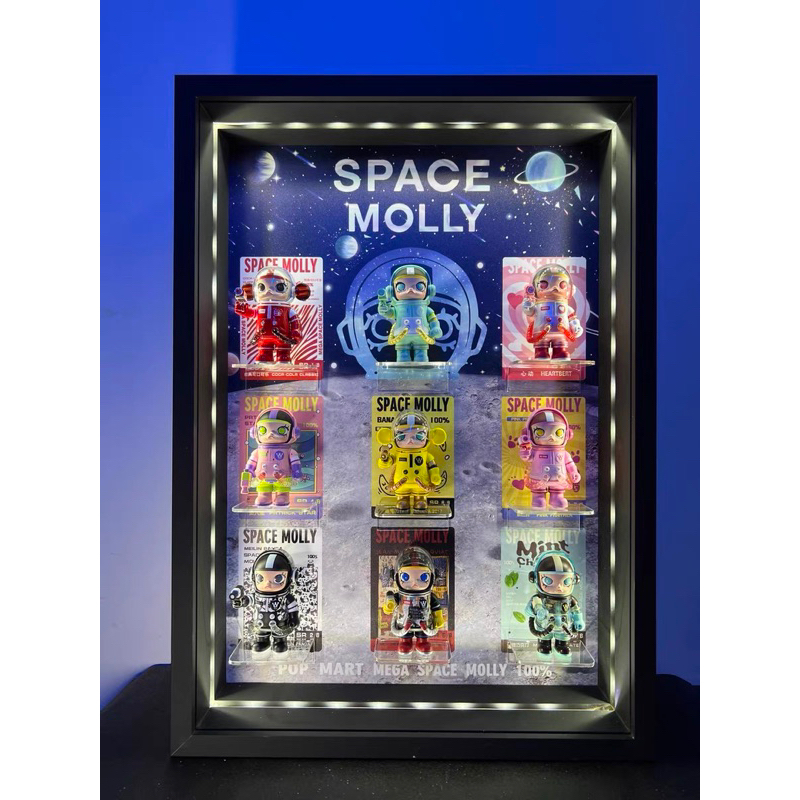 [พร้อมส่ง] ตู้โชว์โมเดล space Molly v2 9ตัว | Shopee Thailand