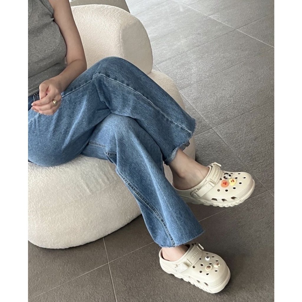 CROCS Duet Max II Clog สีครีม ตัวเด็ด ออกใหม่ รองเท้า คร็อคส์ แท้ รุ่น ...