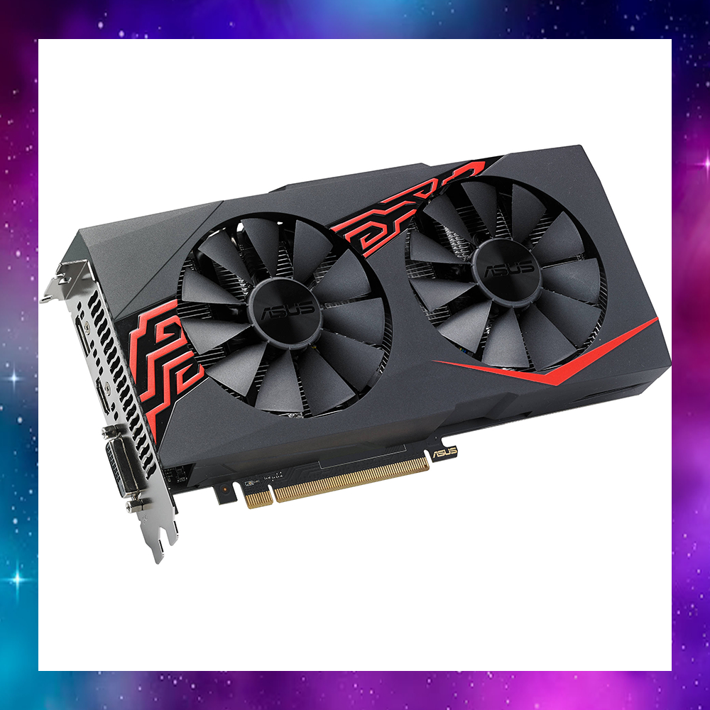 VGA (การ์ดแสดงผล) AMD RADEON ASUS EX RX570 570 OC 4GB ใช้งานปกติ ...