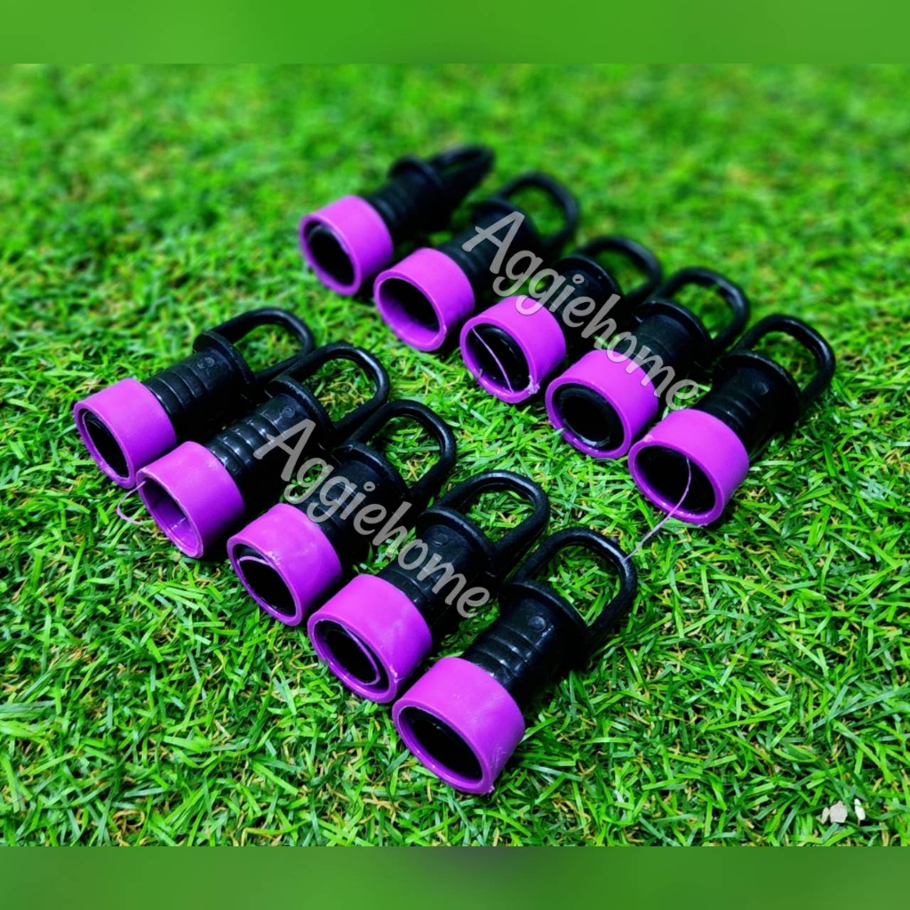 TREETOOLS ข้อต่อ อุดปลายสายเทปน้ำหยด 16 มิล สวมล็อค สีม่วง (แพ็ค10ตัว) อุดปลายสาย | Shopee Thailand