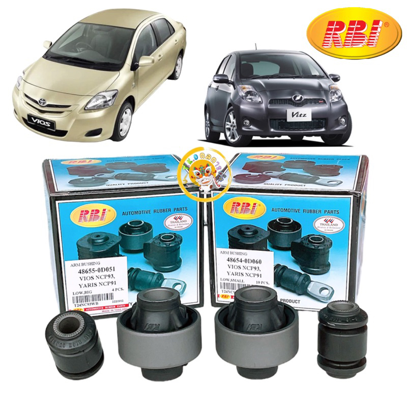 บูชปีกนก RBI Toyota Vios NCP93 เจน2 ปี07-13 Yaris NCP91 ปี06-12 / 48654 ...