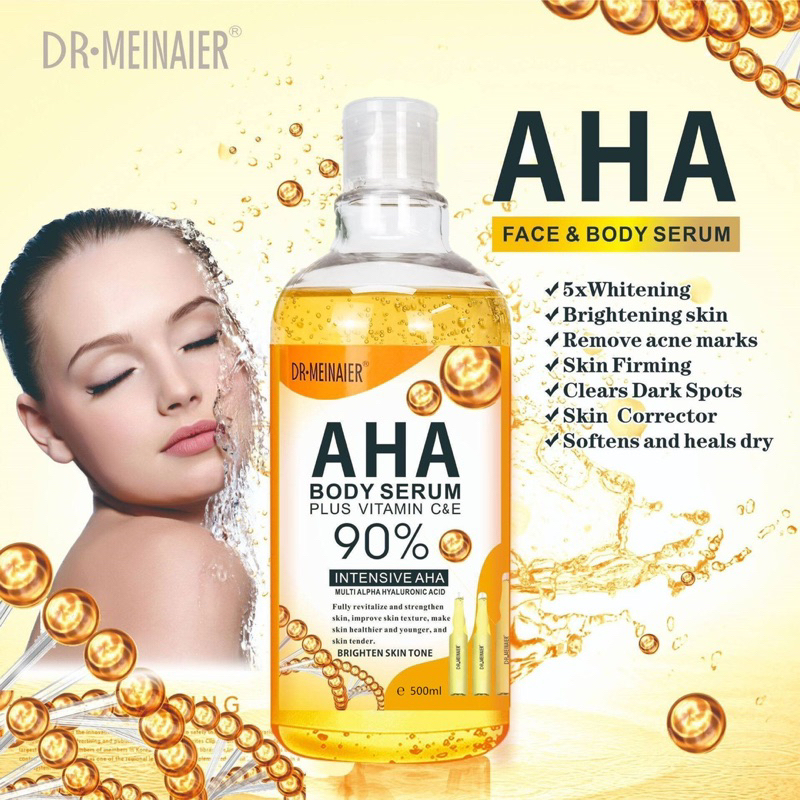 Dr Meinaier AHA Body Serum Plus Vitamin C&E 500ml. | Shopee Thailand