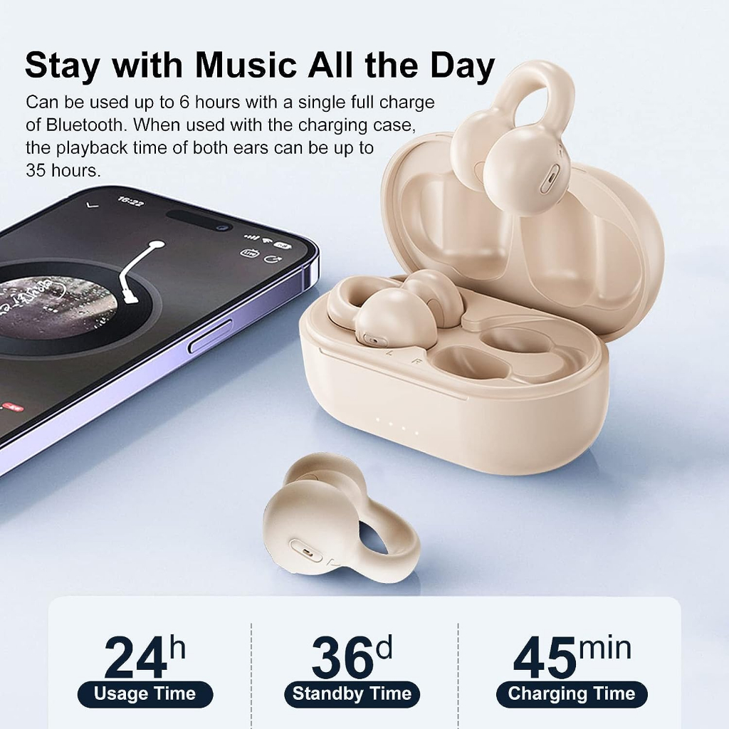 KINYO หูฟังไร้สาย i20 Bone Conduction Headphones Wireless BT5.3 หูฟัง ...