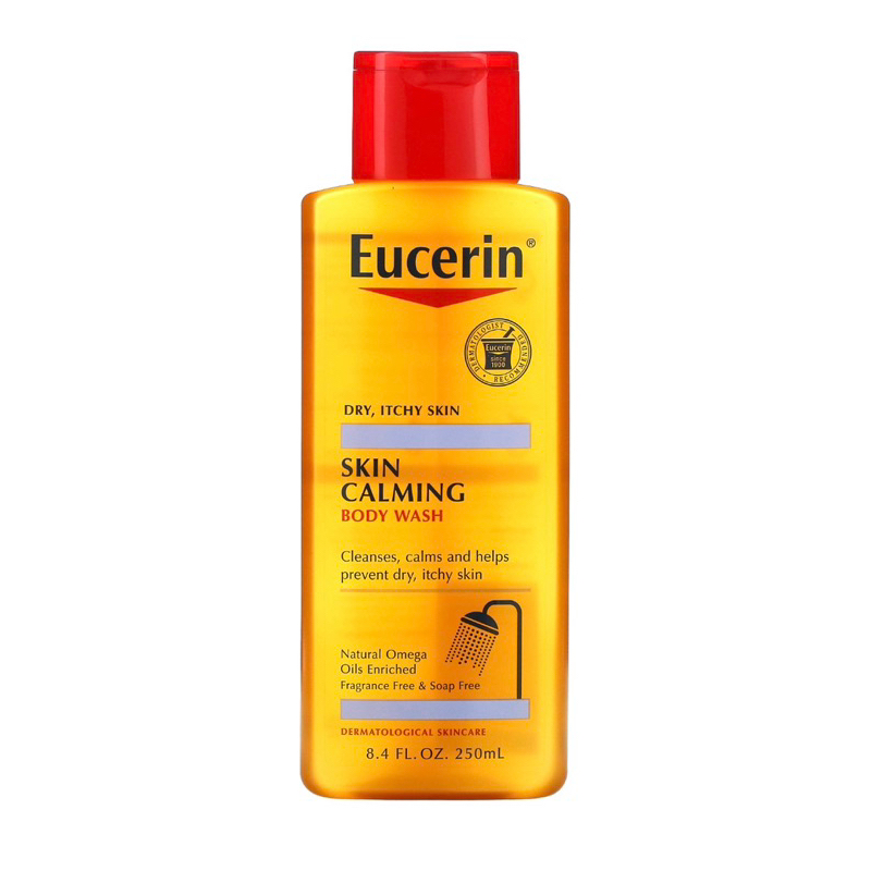 Eucerin Skin Calming Body Wash, For Dry, Itchy Skin, Fragrance Free, 8. ...