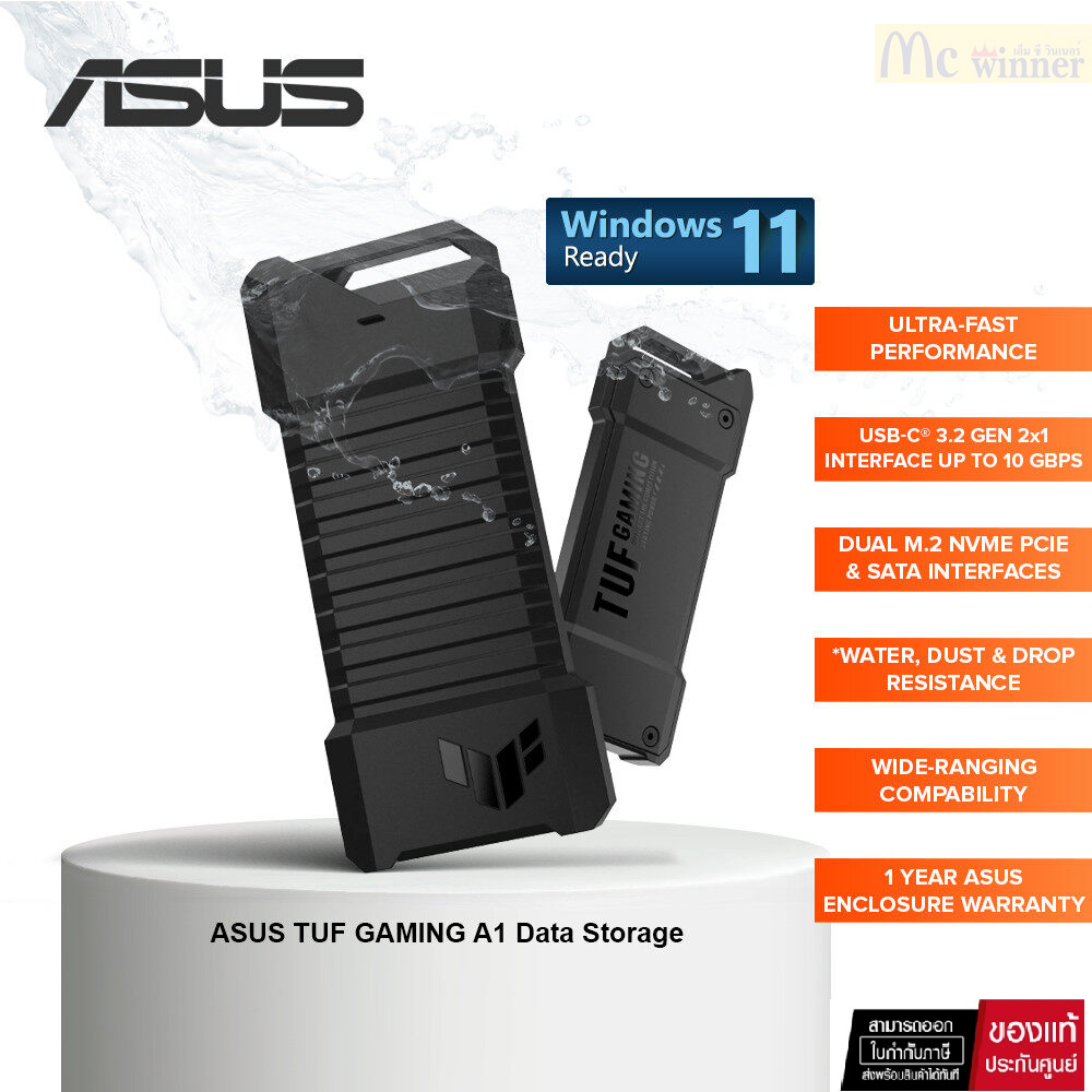 ASUS TUF Gaming A1(ใส่ SSD M.2 ได้ 2 ตัว)USB-C 3.2 Gen 2x1 SSD ...