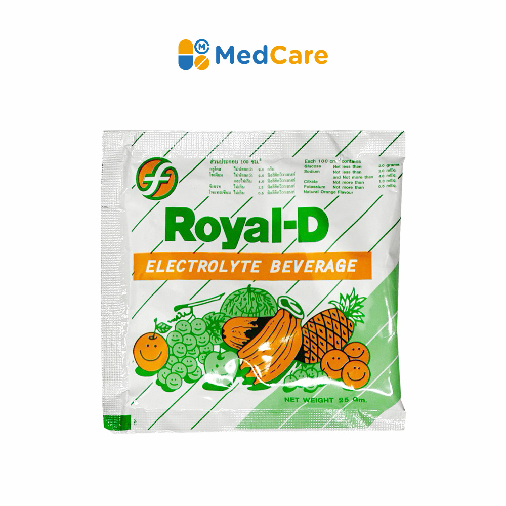 [1 ซอง / เซ็ต 5 ซอง] ROYAL-D เครื่องดื่มเกลือแร่ สำหรับผู้ที่เสียเหงื่อ ...