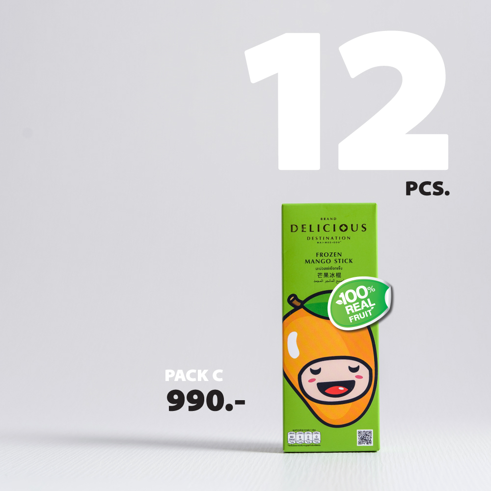 Pack 12 ชิ้น มะม่วงพรีเมี่ยม Delicious Destination(Frozen Mango Stick ...