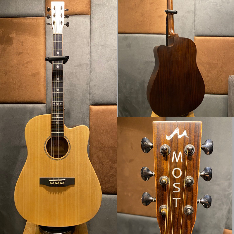 กีต้าร์โปร่ง Most M-90c top solid ไม้หน้าแท้ ขนาด41นิ้ว เสียงดีเล่นง่าย ...