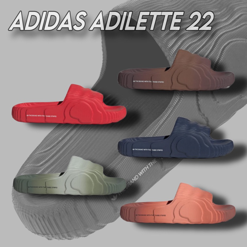 🔥ลดเพิ่ม 15% ทักแชทรับโค้ด🔥 Adidas Adilette 22 "IG7492 IG7493 IG7494 ...