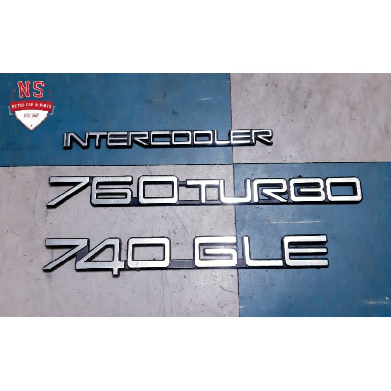 ป้ายติดฝากระโปรงท้าย volvo740, 760 | Shopee Thailand