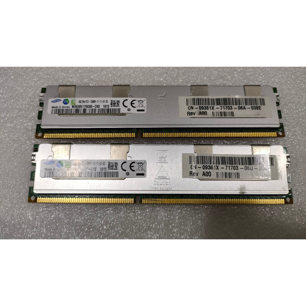 Ram pc ddr3 ramserver ramWorkstation 4GB 2Rx4 PC3-12800R-11- 11-E2-D3 ...