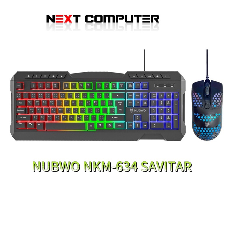 NUBWO NKM-634 SAVITAR Keyboard & Mouse KEYBOARD | Shopee Thailand