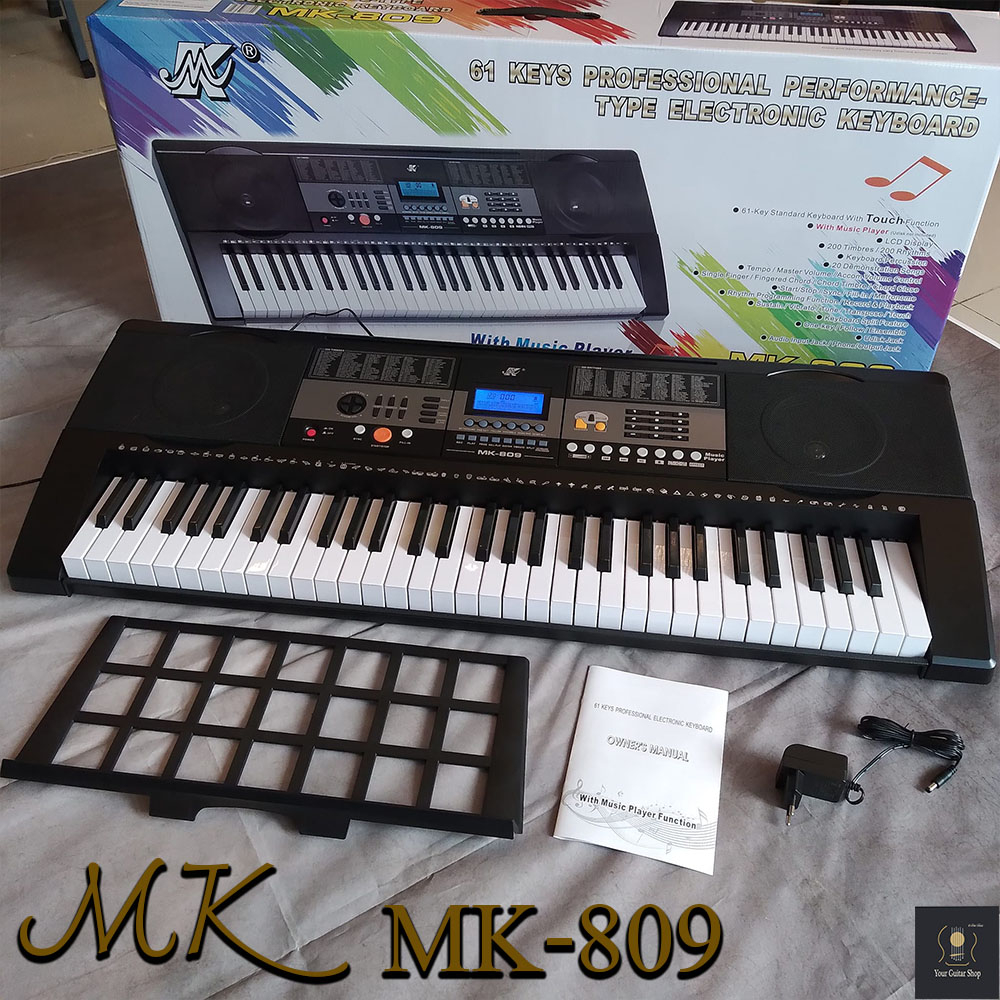 คีย์บอร์ดไฟฟ้า MK-809 61 KEY คีย์บอร์ดไฟฟ้า MEIKE รุ่น MK-809 พร้อมของ ...