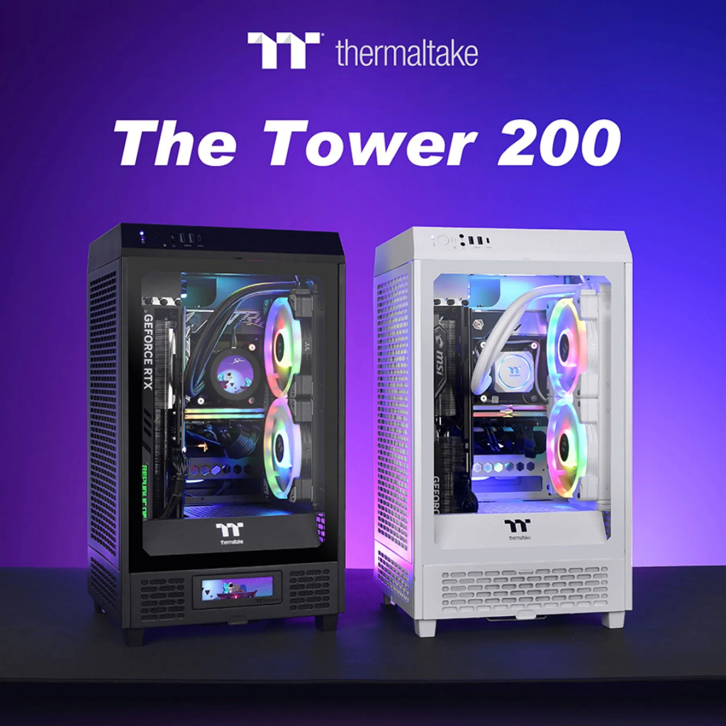 CASE (เคสมินิเกมมิ่ง) THERMALTAKE The Tower 200 Mini-ITX Chassis (CA ...