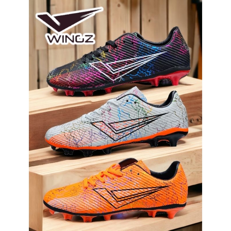 WINGZ Sport รองเท้าฟุตบอล WINGZ WZ 1215สะดุดตาด้วยลาย Hologram | Shopee Thailand