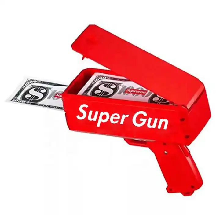 Supreme gun Super Gum ปืนยิงแบงค์ แถมแบงค์ฟรีในกล่อง ใช้งานปาร์ตี้ งาน ...