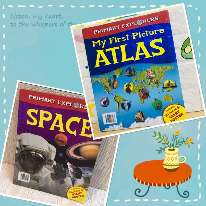 PRIMARY EXPLORERS SPACE ,Atlas รวมปกหนังสือความรู้ปกอ่อน(มือสอง)-af4 ...
