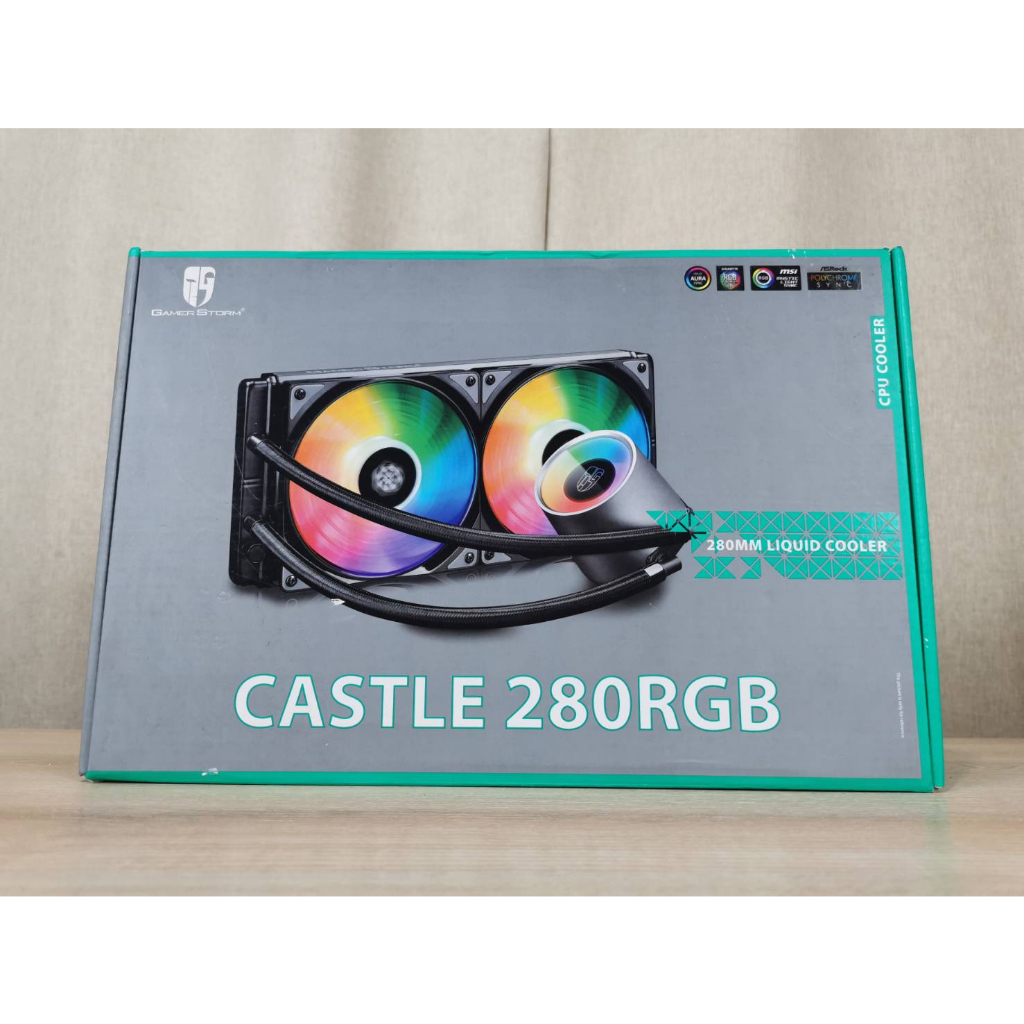 ระบบระบายความร้อนด้วยน้ำ (cpu Liquid cooling) DEEPCOOL Castal 280 RGB ...