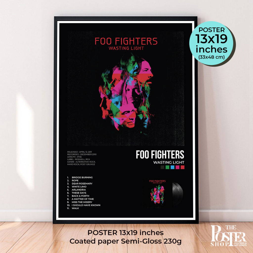 Foo Fighters Poster โปสเตอร์วงดนตรี ภาพขนาด 33X48 cm | Shopee Thailand