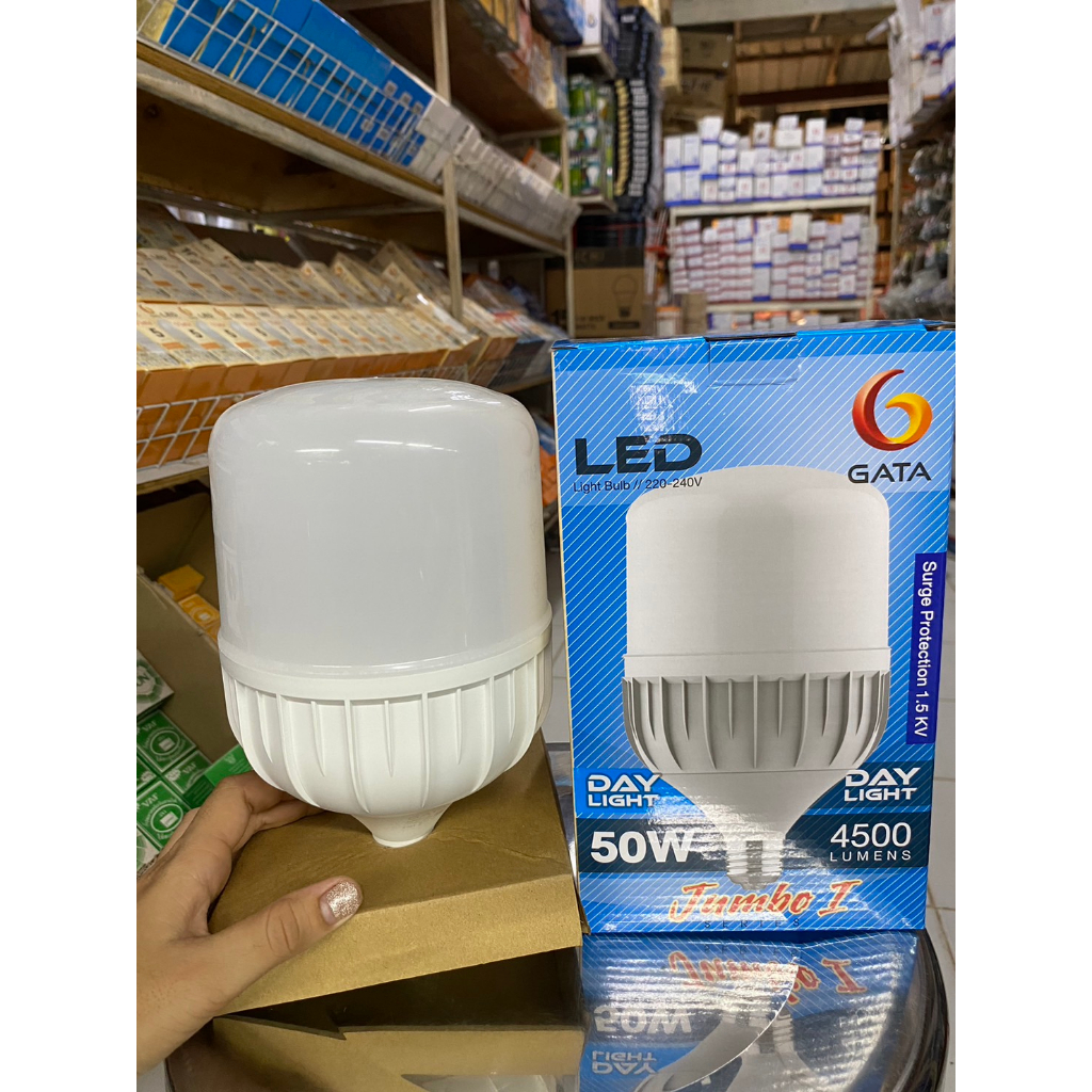 หลอดไฟ LED ( GATA ) สว่างนวลตา หลอดไฟประหยัดพลังงาน220V ขั้ว E27 30W 40W 50W 60W | Shopee Thailand