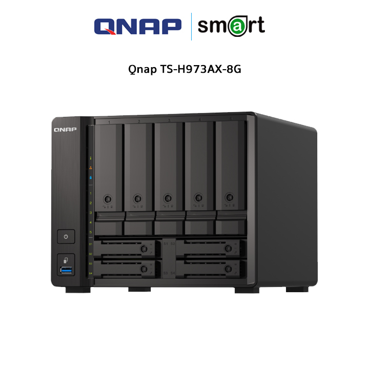 Qnap TS-H973AX-8G อุปกรณ์จัดเก็บข้อมูลบนเครือข่าย | Shopee Thailand