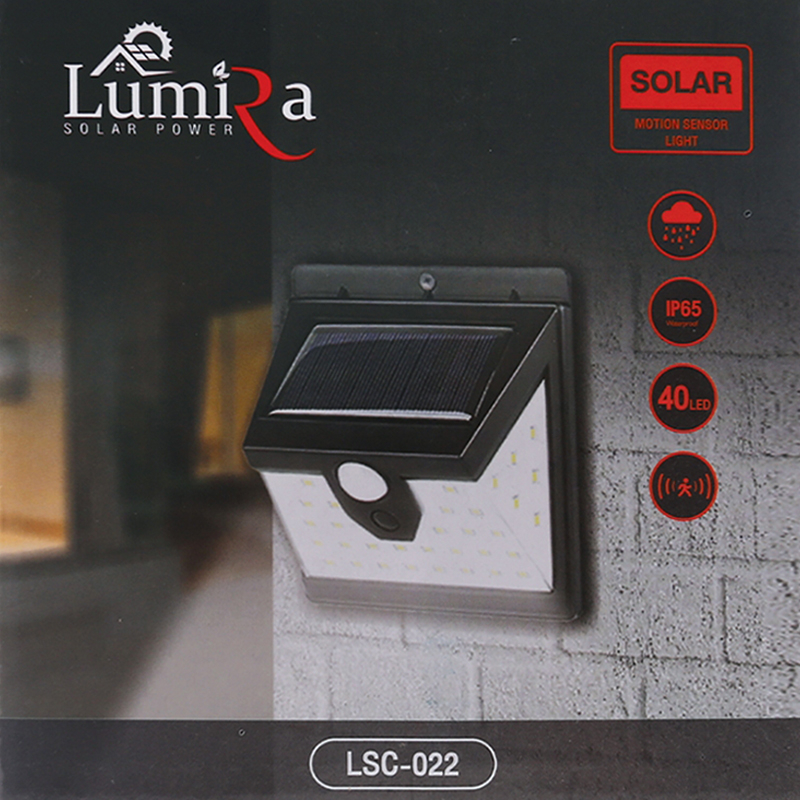 LUMIRA ไฟ LED โซล่าเซลล์ติดผนัง รุ่น LSC-022 (40 LED) | Shopee Thailand