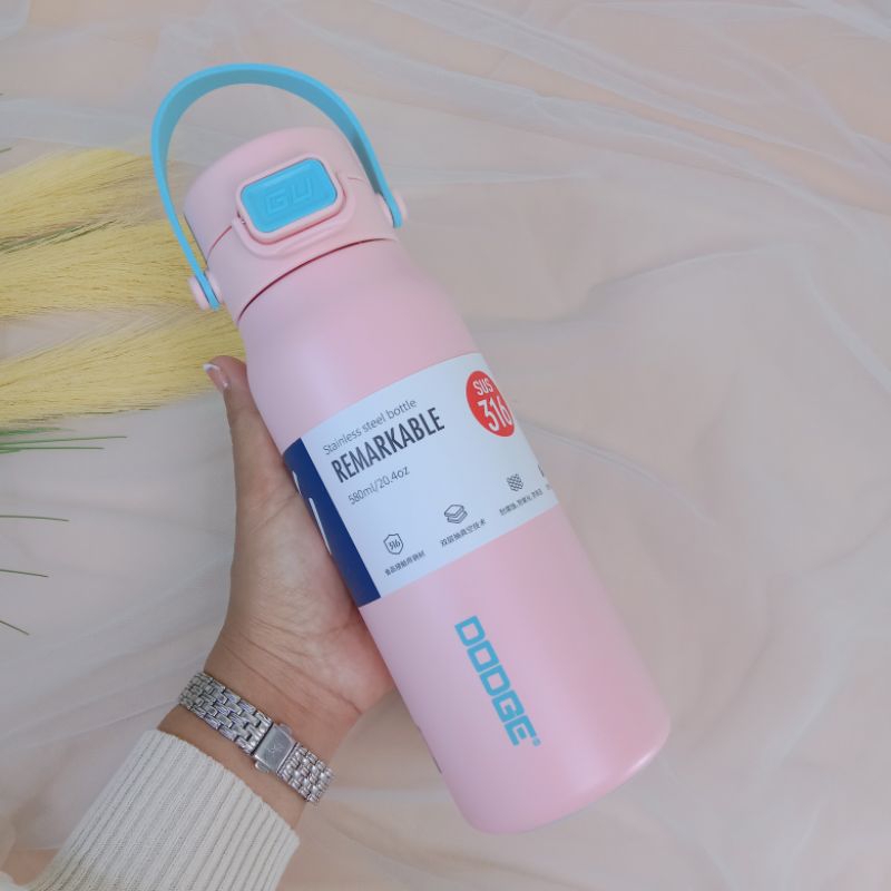 DODGE กระบอกน้ำร้อน-เย็น สแตนเลส sus316 แก้วเก็บเย็น12ชม แก้วน้ำสแตนเลส DB-23659 ขนาด 580 ml ...