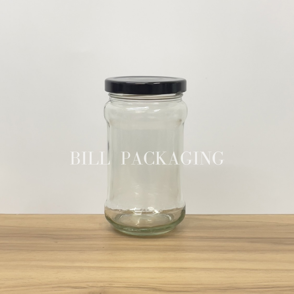 (แพ็ค10ใบ) ขวดแก้วทรงกาแฟ 315ml. พร้อมฝาเกลียวล็อค63mm. (ฝา7แบบ) | Shopee Thailand