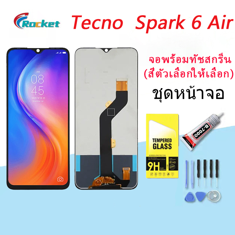 For Tecno Spark 6 Air อะไหล่หน้าจอพร้อมทัสกรีน หน้าจอ LCD Display Touch ...