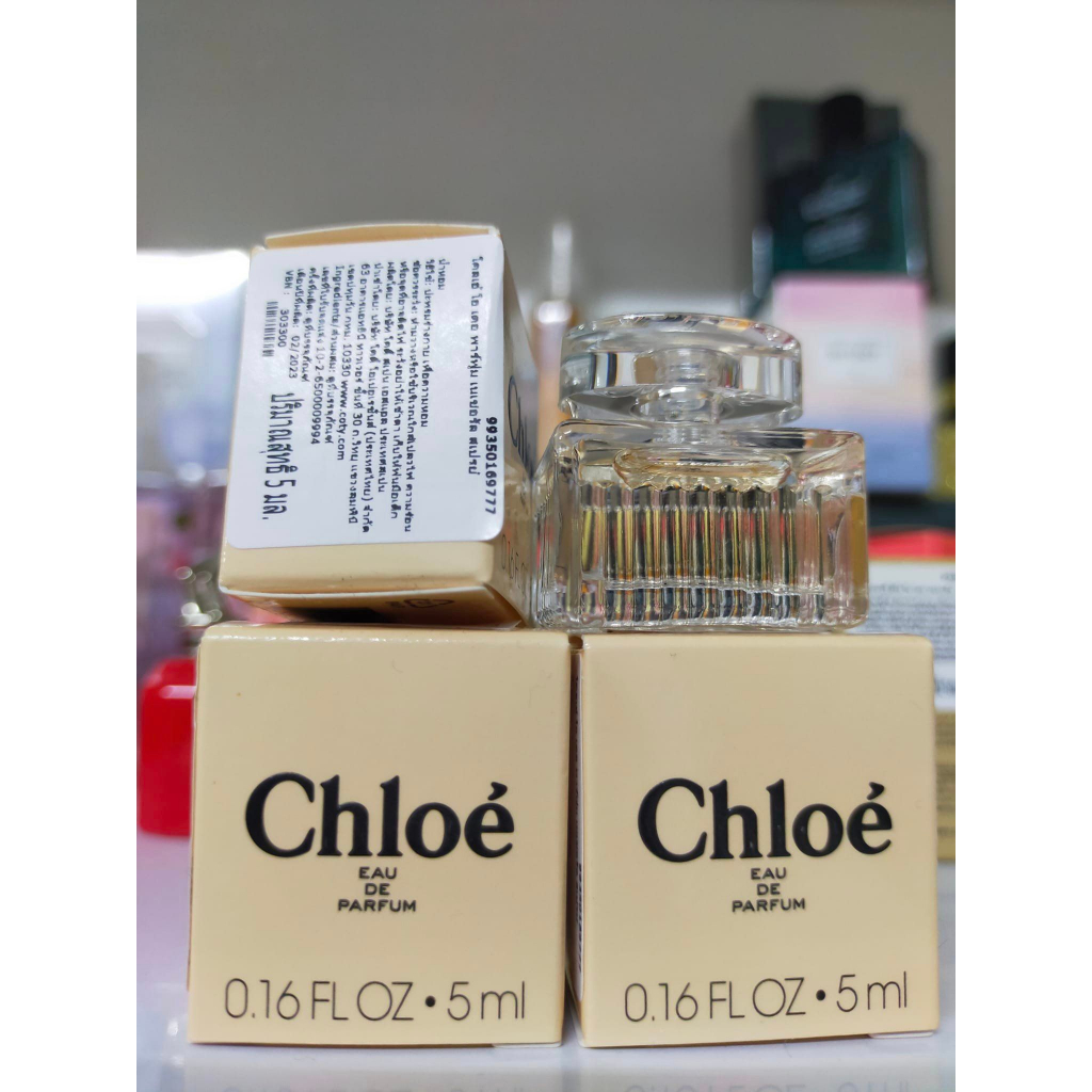 น้ำหอม ของแท้ 100 % Chloe Eau De Parfum 5ml โคลเอ้ โบว์ ครีม 5ml. น้ำหอมหญิงสาวผู้สง่างาม เปี่ยม ...
