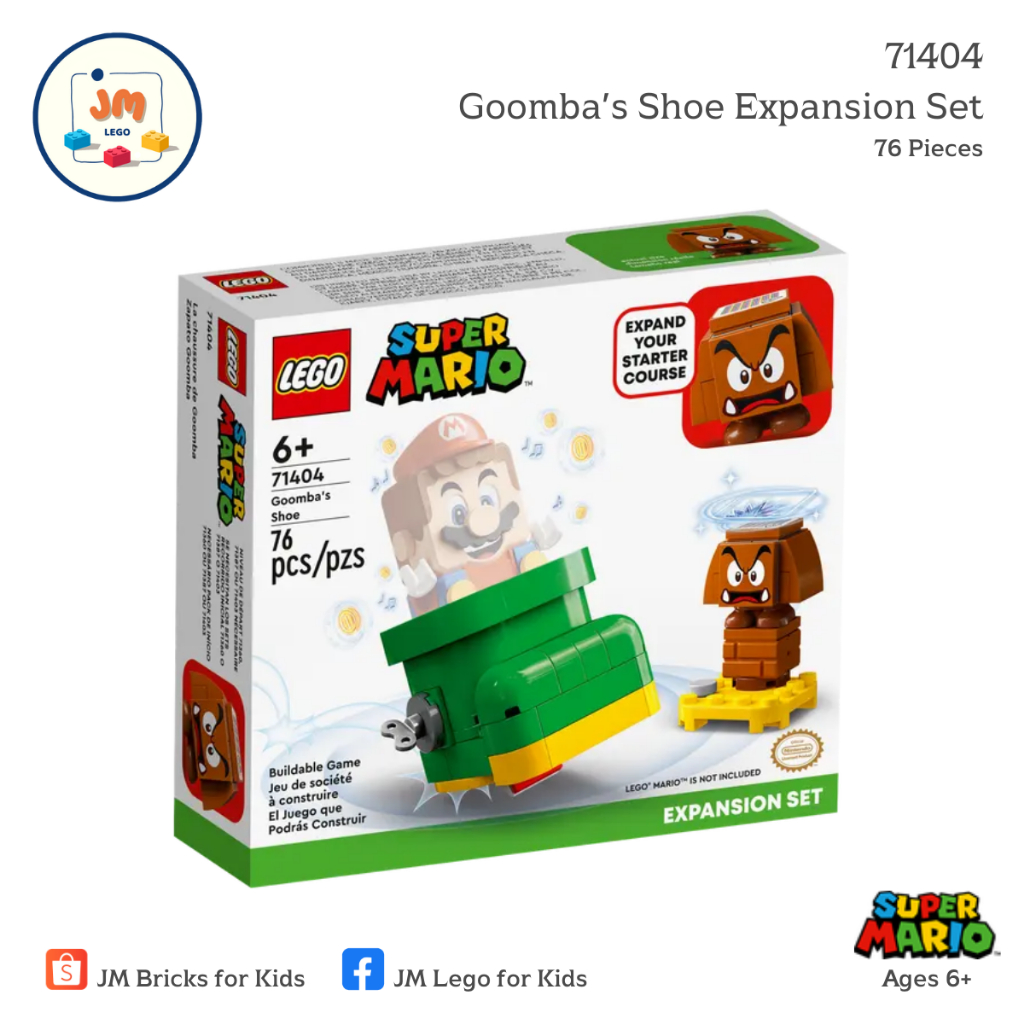 LEGO Super Mario 71404 Goomba’s Shoe Expansion Set (76 Pieces) สำหรับ ...