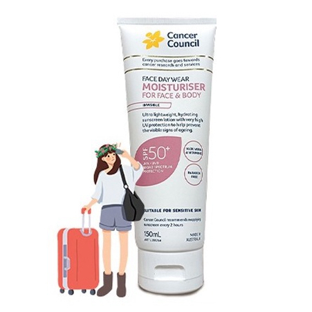 Cancer Council Australia Face Day Wear Moisturiser Matte SPF 50+ UVA UVB 75ml | Shopee Thailand