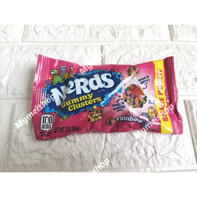Nerds Gummy Clusters Rainbow พร้อมส่ง แบบซอง 85g 3 Oz ขนม nerds gummies cluster nerd gummy nerds ...