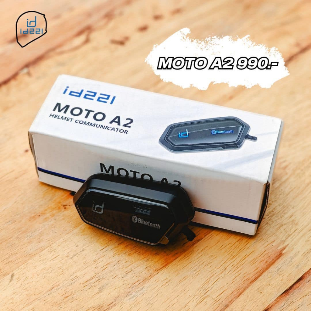 บลูทูธ Bluetooth ID221 MOTO A2, A2 PLUS, BC1 (มีกล้อง) รับประกันศูนย์1ปี บลูทูธติดหมวกกันน็อค ...