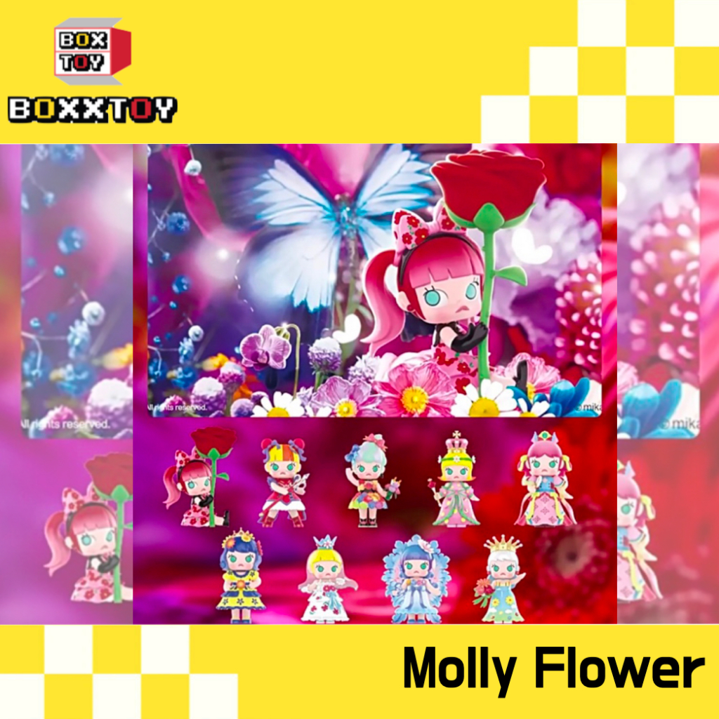 Molly Flower 🌈Molly Flower ค่าย popmart blind boxs กล่องสุ่ม art toy ...