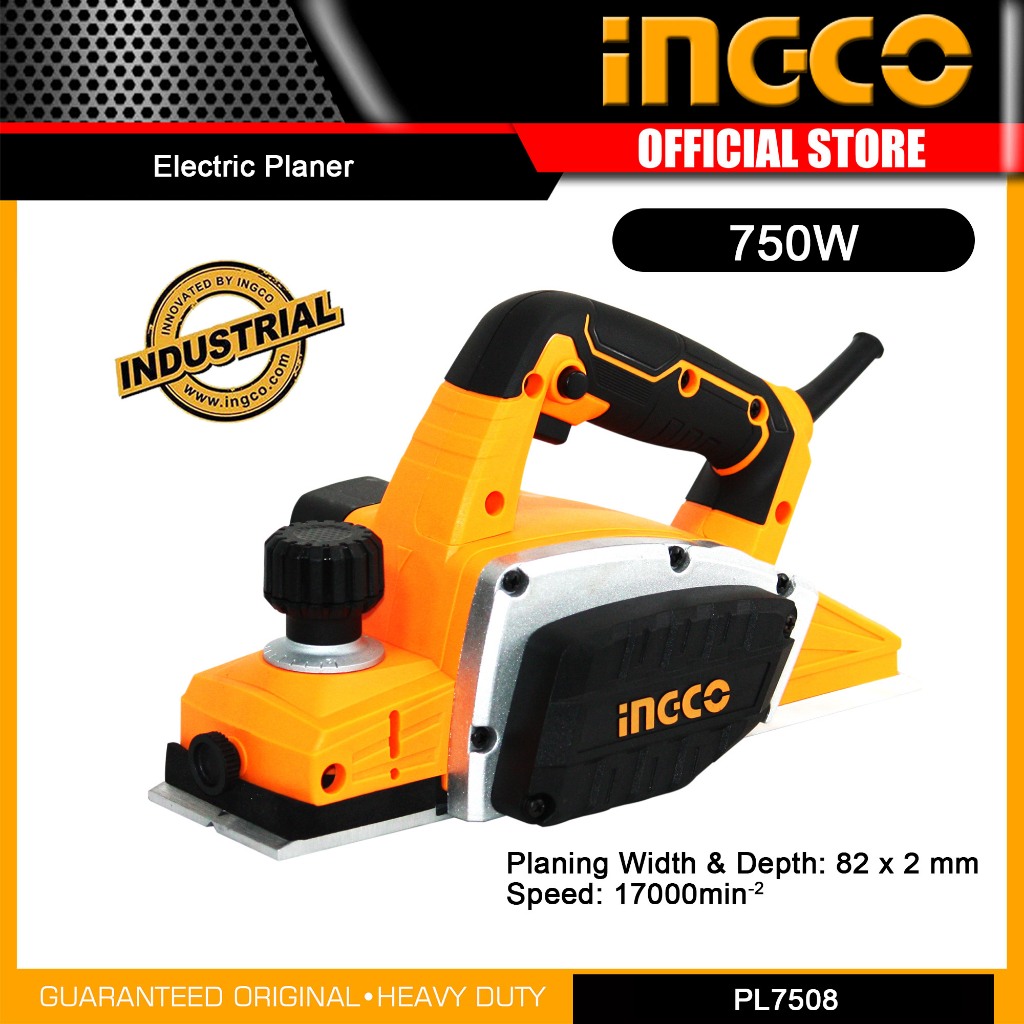 INGCO กบไฟฟ้า 3 นิ้ว 750W รุ่น PL7508 | กบไฟฟ้า 3 นิ้ว 550W รุ่น PL5508 ...