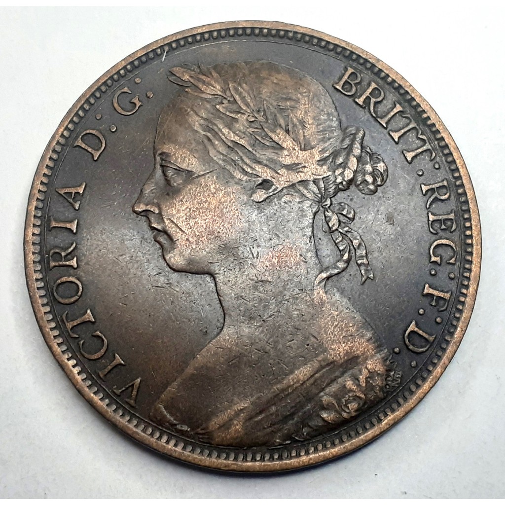 เหรียญ Great Britain, Queen Victoria, 1 Penny, 1885, High Grade, One ...