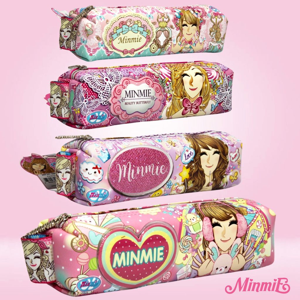 Minmie กล่องดินสอน่ารักลายหมีเจ้าหญิง แข็งแรงทนทาน กันน้ำได้ ลิขสิทธิ์ ...