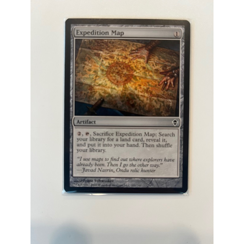การ์ด MTG Expedition Map Artifact Magic the gathering EDH รุ่น ZEN สภาพ ...