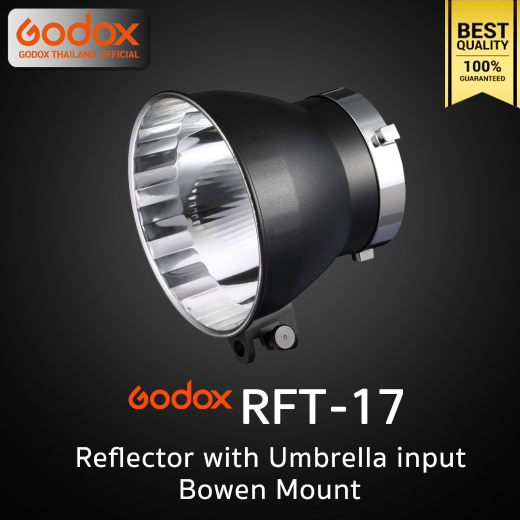 Godox Reflector RFT-17 15 cm. / 6 inch with Umbrella Holder Bowen Mount / Godox Thailand ...