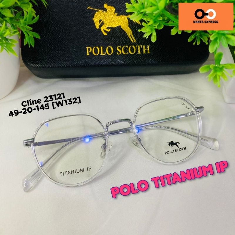 กรอบแว่นตา ผู้หญิง เบาๆ POLO TITANIUM 23121 พร้อมเลนส์ ตัดแว่น สายตา ...