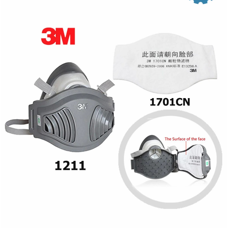 [พร้อมส่ง] ของแท้!! แผ่นกรองสำหรับใส่หน้ากากอนามัย 3M 1701CN Filter KN90 ให้กับหน้ากาก 3m รุ่น ...