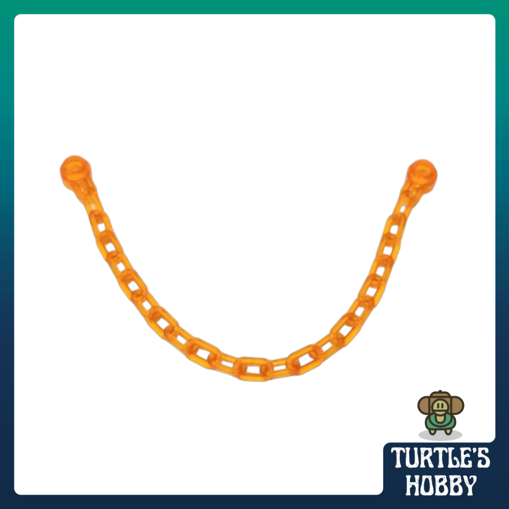 [มือ2] เลโก้ แท้ 100% Lego Chain โซ่ 21 ลิงค์ 30104 สีส้มโปร่งแสง ...