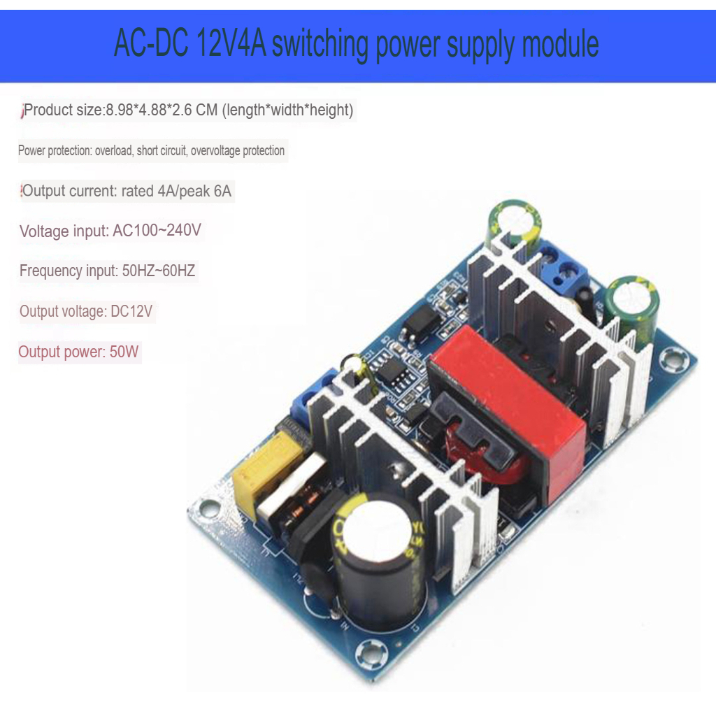 220v AC to DC 12v Power supply module โมดูลแปลงไฟ กระสลับ กระแสตรง 0.3A ...