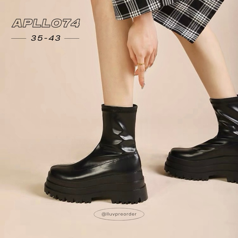 (พรีออเดอร์ 20-30 SH138) รองเท้าบูทมาร์ตินเกาหลีแฟชั่น รองเท้าเสริมส้น ...